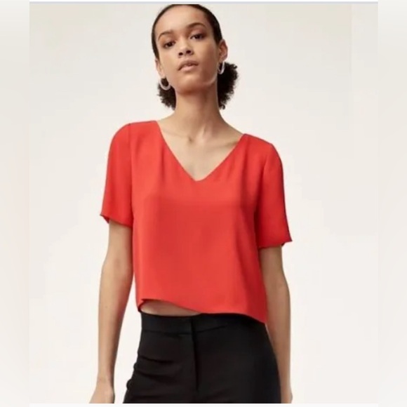 Aritzia | Tops | Aritzia Large Red | Poshmark